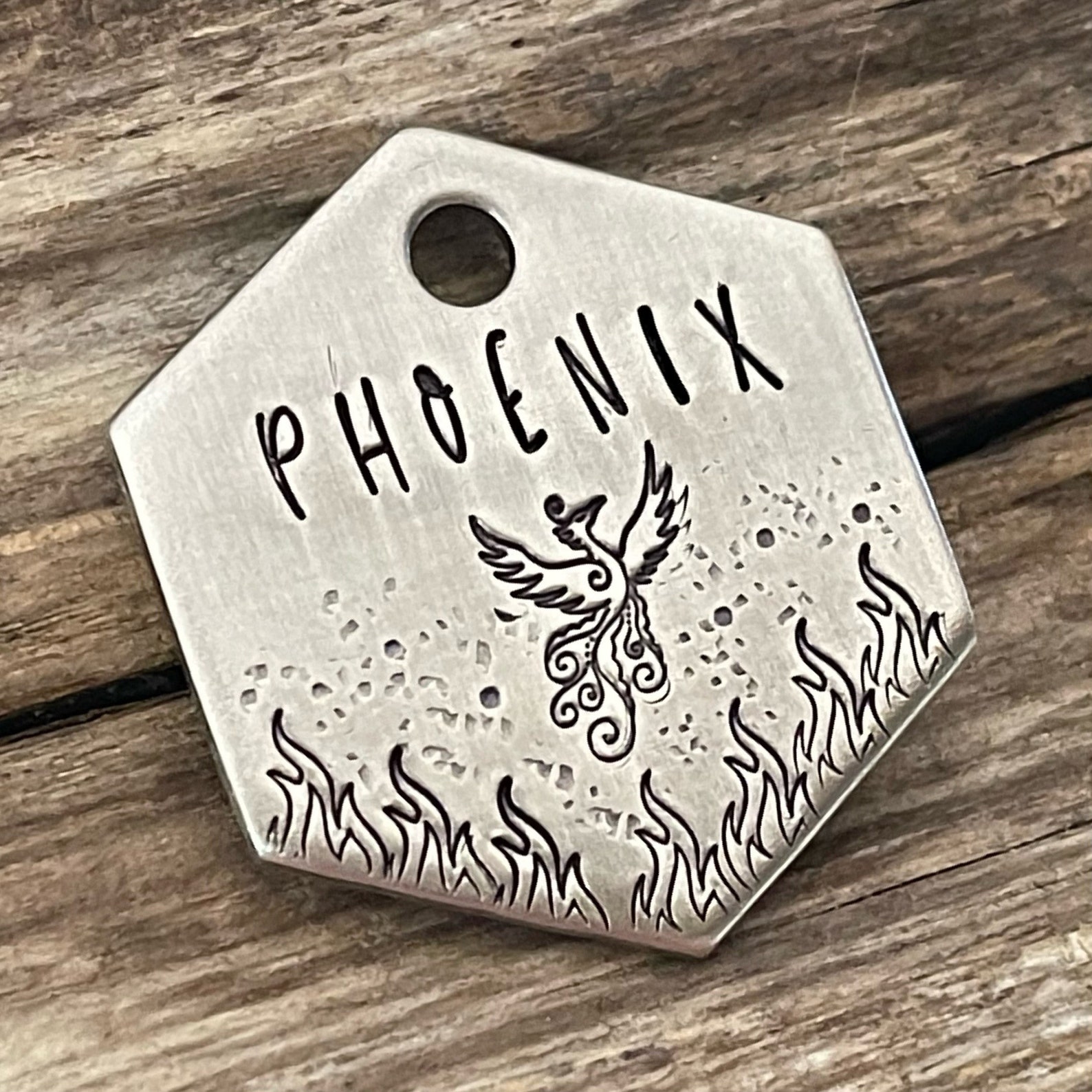 Dog Tag Dog Tag for Dogs Dog Tags Rising Phoenix Pet ID - Etsy