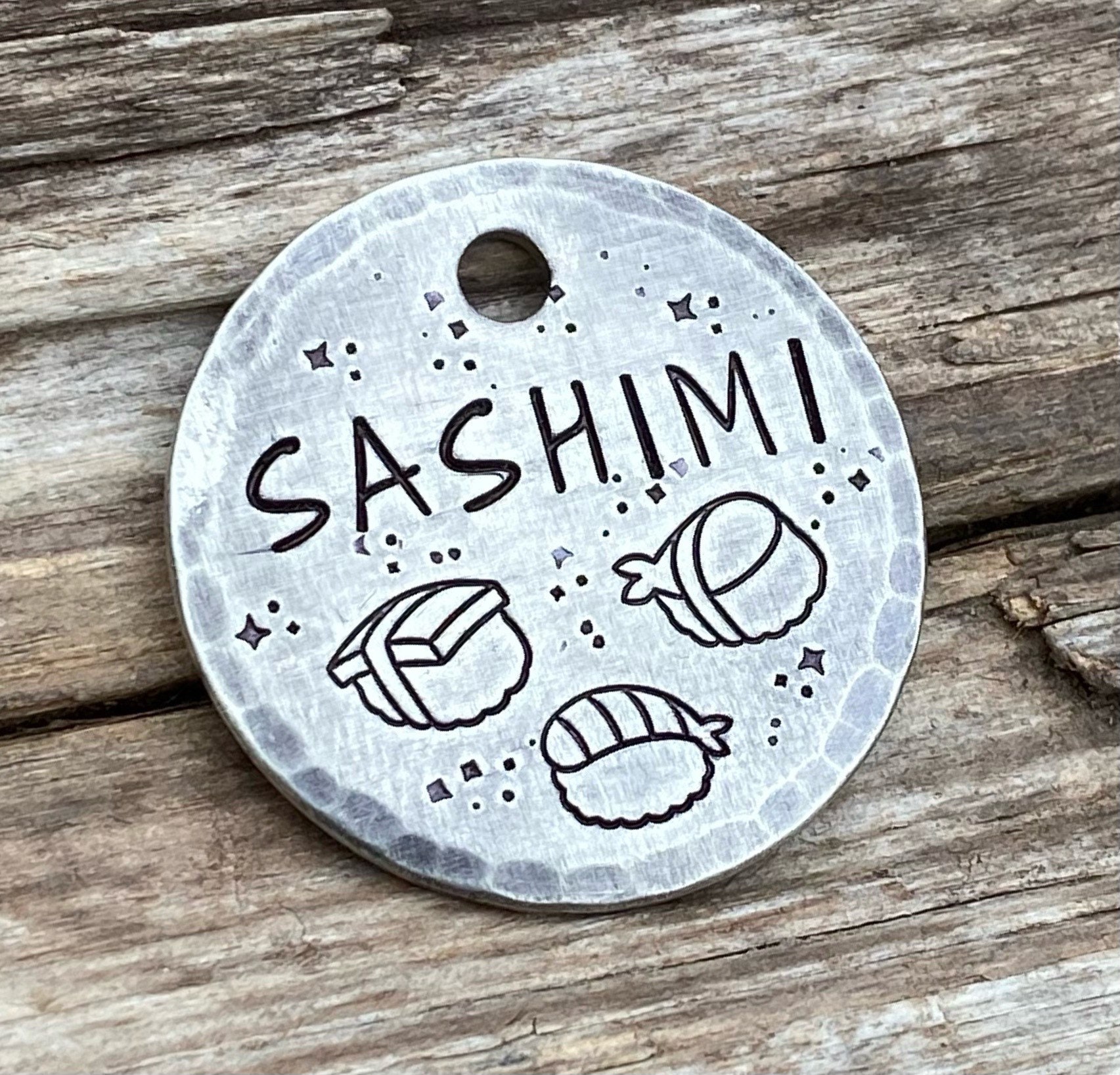 Dog Tag Dog Tags for Dogs Dog Tags Sushi Dog Tag Pet Id | Etsy