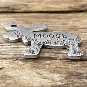 Moose Dog Tag, Pet ID Tag, Dog Tag, Dog Tag for Dogs, Personalized ...