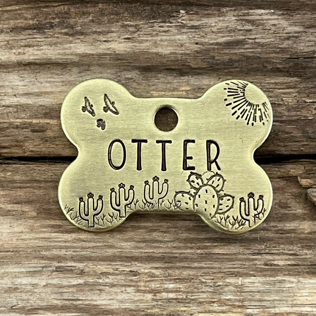 Dog Tag, Dog Tags for Dogs, Dog Tags, the Cactus Garden, Cactus Dog Tag ...