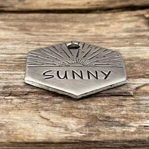 Dog Tag, Dog Tags for Dogs, Mountain, Sun, Dog Tag, Jasper's Sunrise ...
