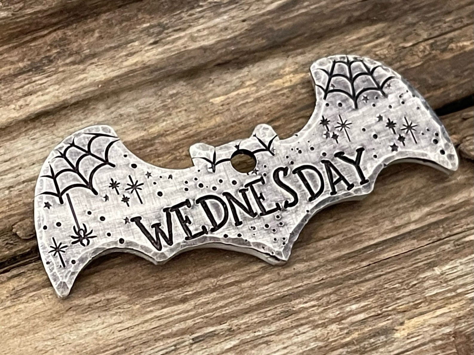 Bat Dog Tag Spooky Dog Tag Halloween Pet Tag Stars - Etsy