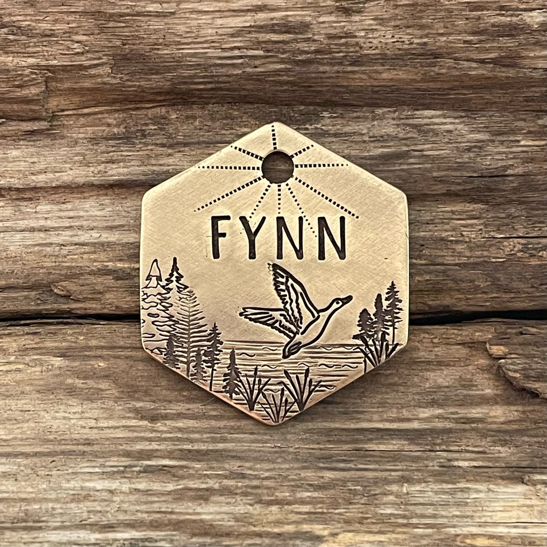 Goose Dog Tag, Dog Tags for Dogs, Pet Id Tag, Personalized, Custom ID ...