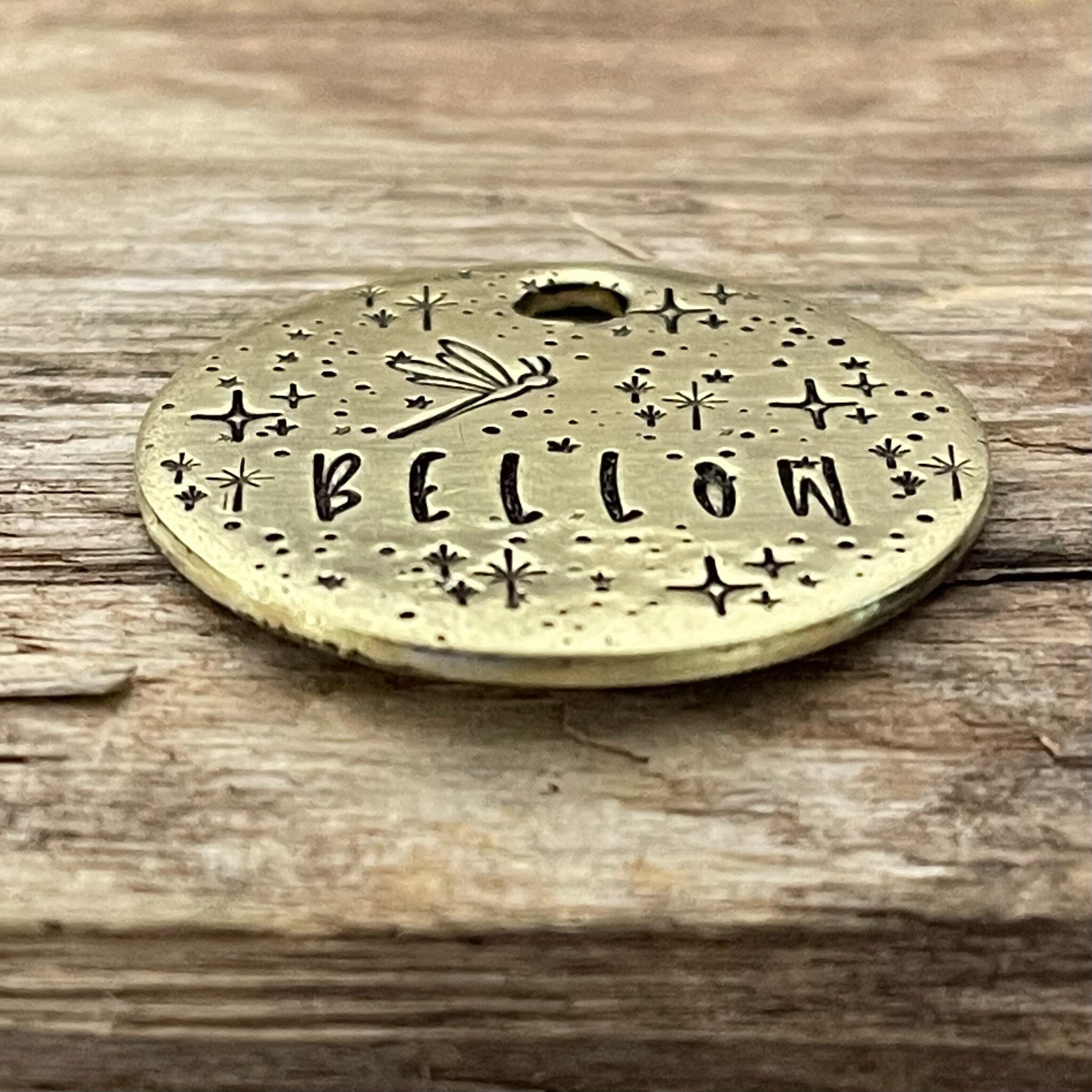 Pet ID Tag/hand Stamped Pet Tag/dog Tag for Dogs/collar Tag/stars ...