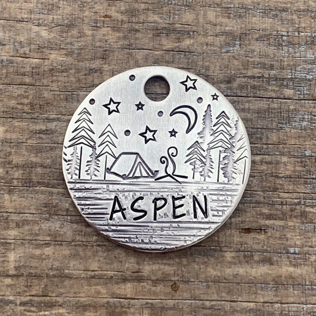 Dog Tag, Camper Dog Tag, Adventure, Personalized Dog Tag, Pet Id Tag ...