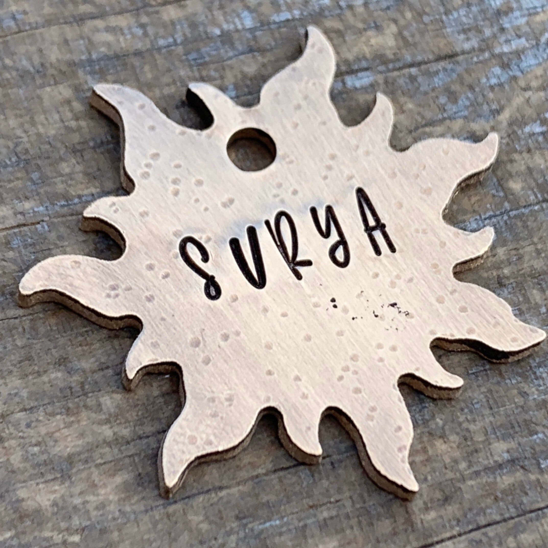 Dog Tag Sun Tag Dog Tags for Dogs Personalized Dog Tag Pet | Etsy