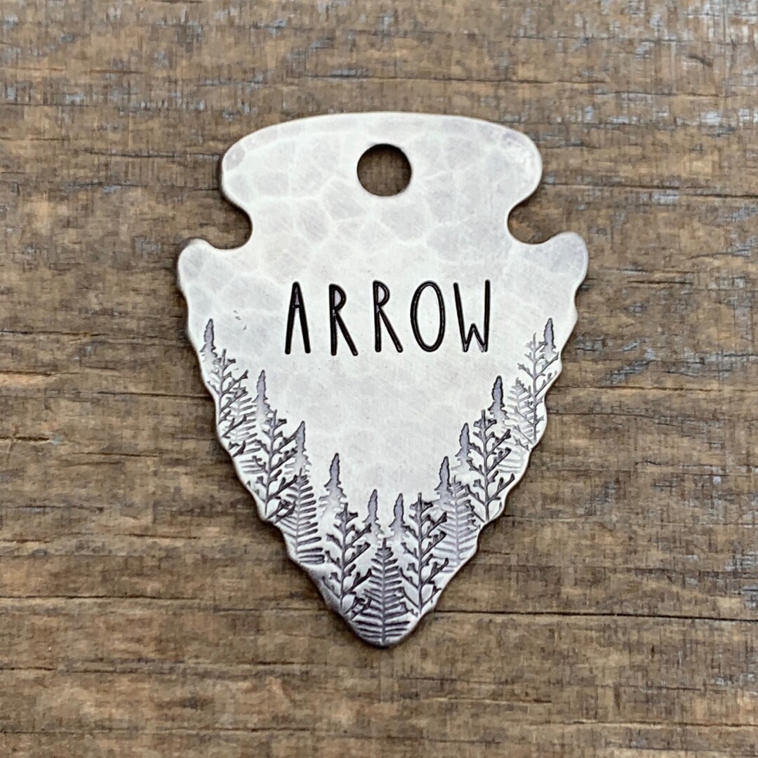 Arrowhead Dog Tag Dog Tag for Dogs Pet ID Trees - Etsy