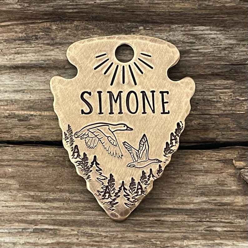 Goose Dog Tag Dog Tags for Dogs Pet Id Tag Personalized - Etsy
