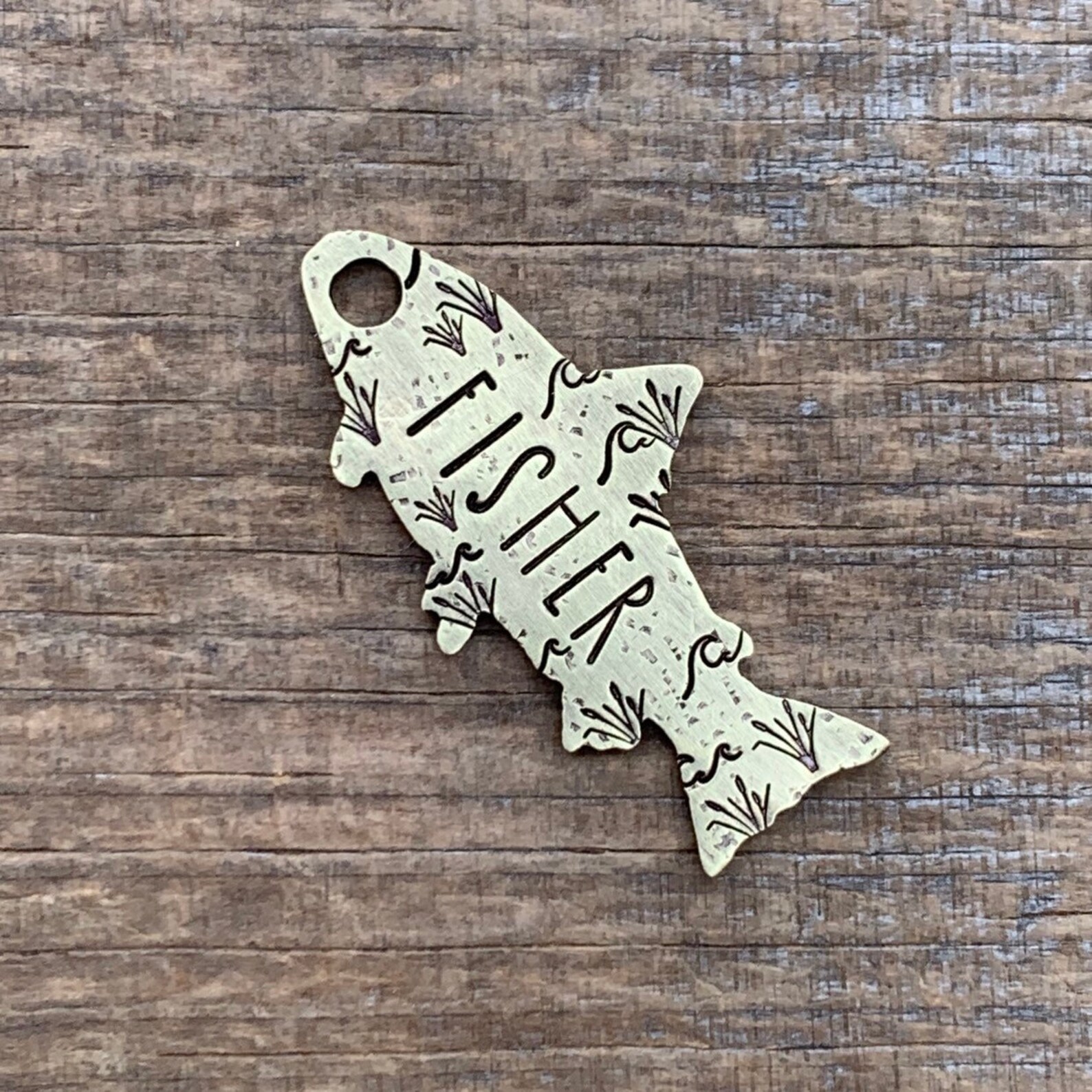 Dog Tag Dog Tags for Dogs Fish Shaped Dog Tag Personalized - Etsy