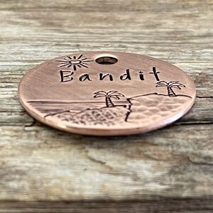 Dog Tags, Dog Tags for Dogs, the Palms, Dog Tag With Palm Trees, Pet ID ...