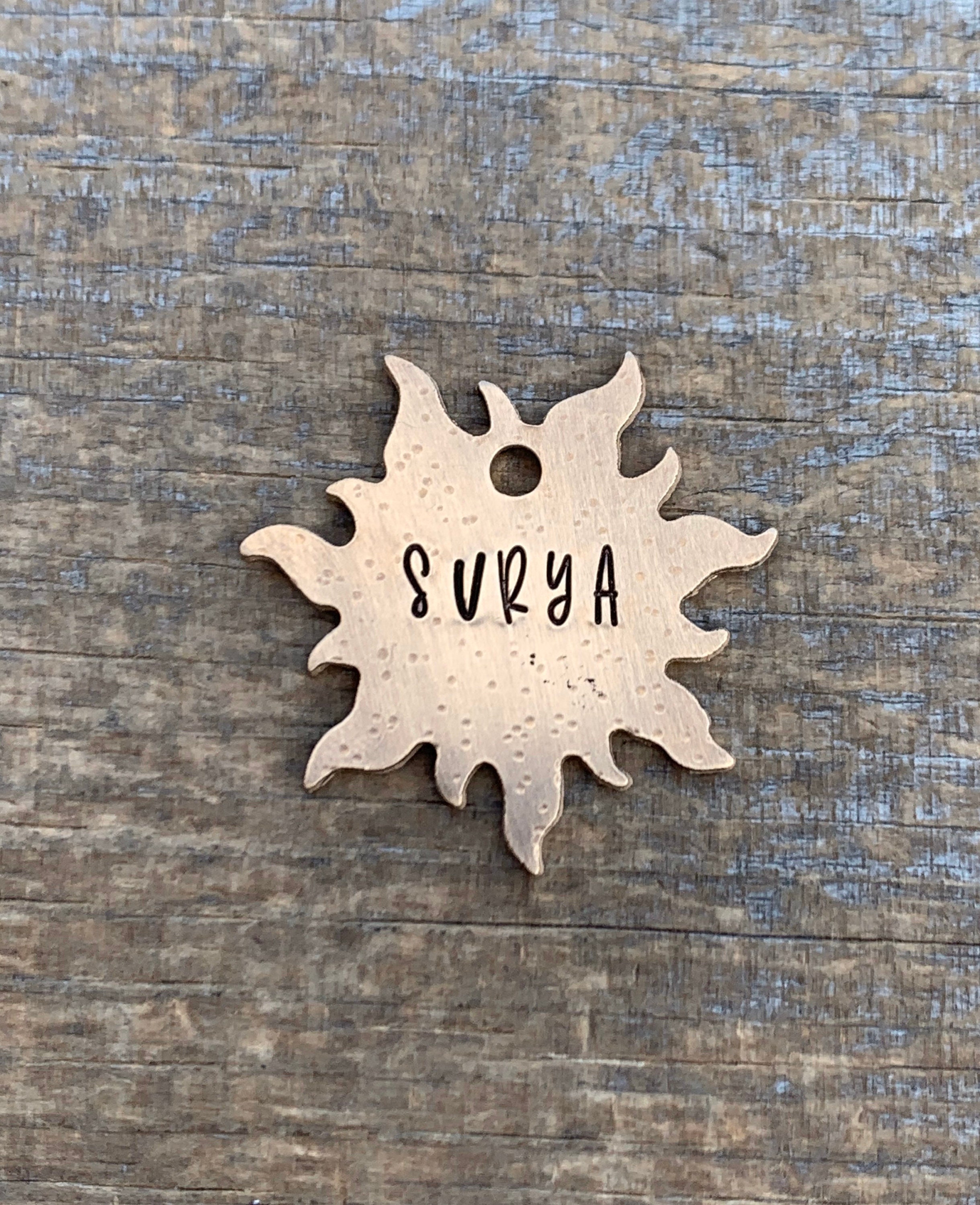 Dog Tag Sun Tag Dog Tags for Dogs Personalized Dog Tag Pet | Etsy