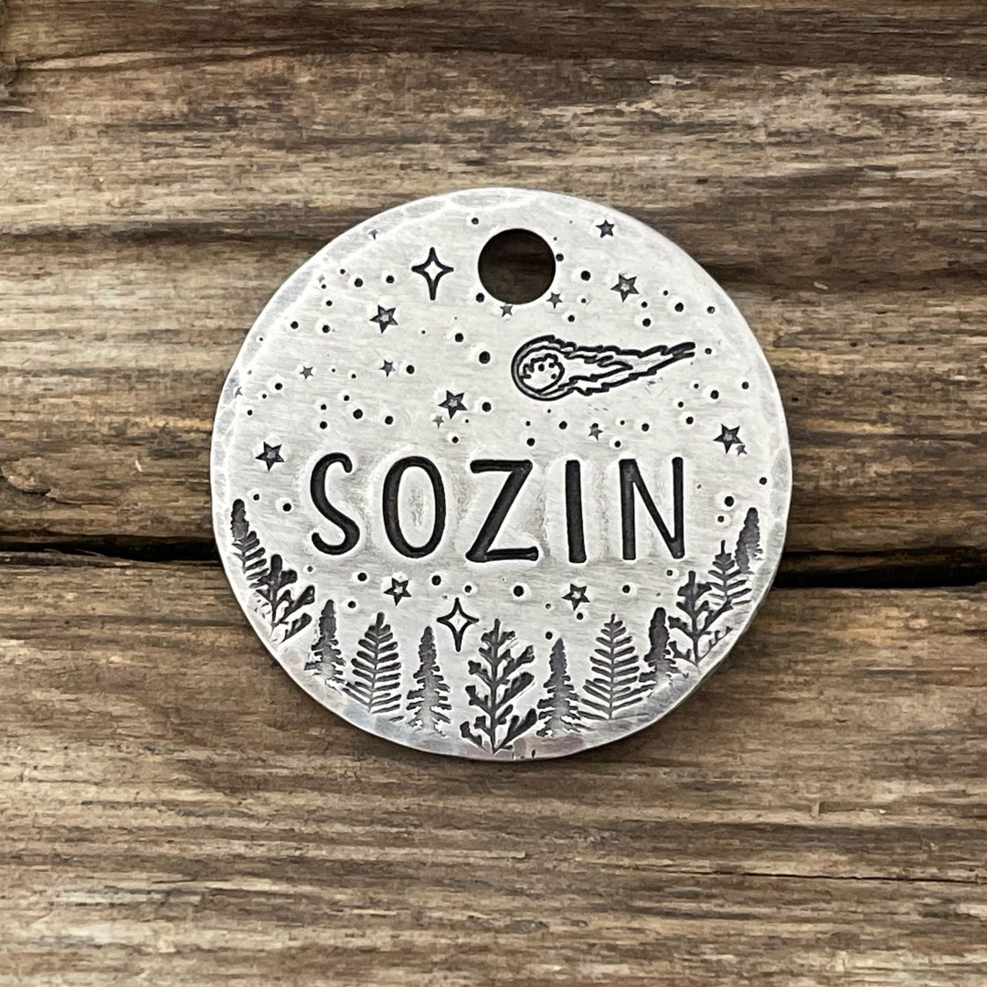Dog Tag, the Meteor, Dog Tags for Dogs, Dog Tag With Stars, Pet Id Tag ...