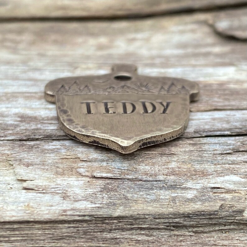 Mount Acorn Personalized Dog Tag - Custom Pet ID Tag - Acorn Shape With ...