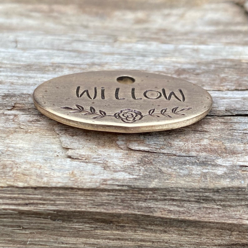 Mini Dog Tag Dog Tags for Dogs Oval Dog Tag Personalized | Etsy