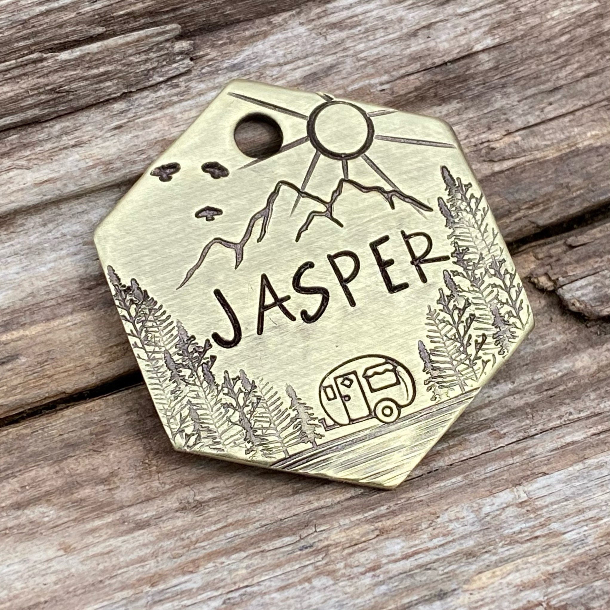 Dog Tag, Pet Supplies, Personalized Dog Tag, Camper Dog Tag, Adventure ...