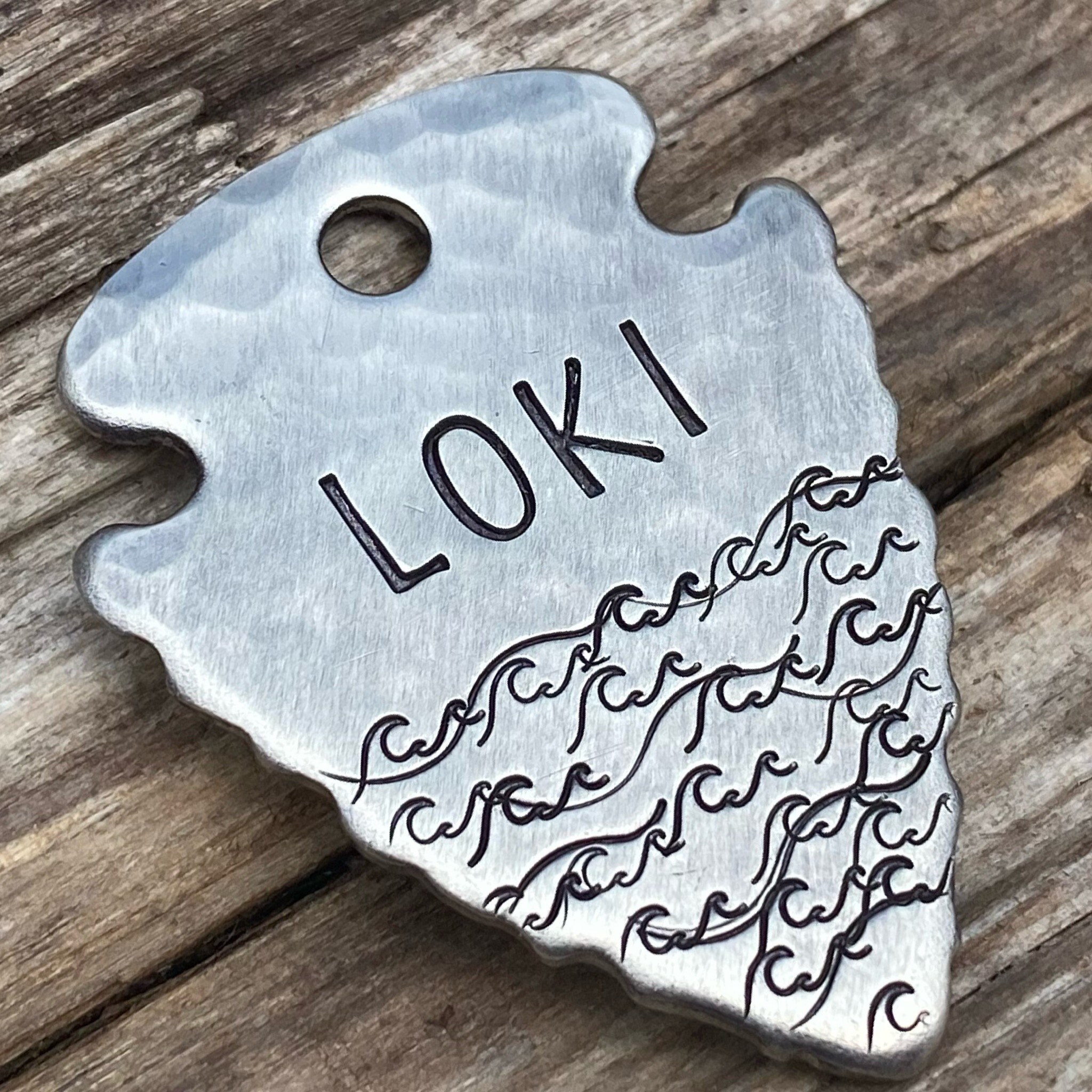 Pet ID Tag, Dog Tag for Dogs, the River, Dog Tags, Arrowhead Dog Tag ...