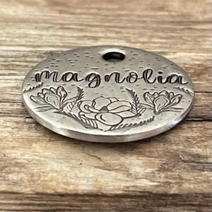 Dog Tag Personalized, Magnolia Garden, Dog Tags for Dogs, Dog Tags, Pet ...