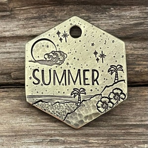 Dog Tags, Dog Tags for Dogs, Palm Trees, Pet ID Tag, Personalizable ...