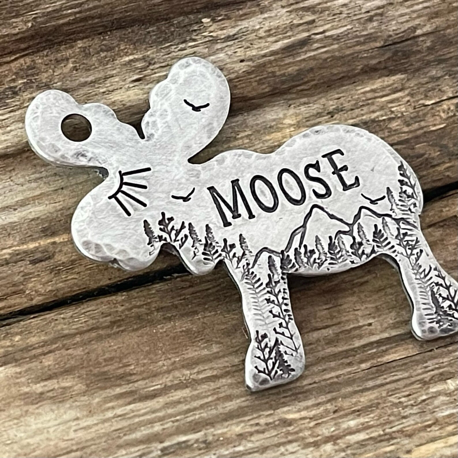 Moose Dog Tag, Pet ID Tag, Dog Tag, Dog Tag for Dogs, Personalized ...