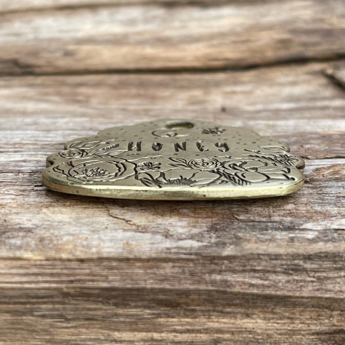 Dog Tag Dog Tag for Dogs Hand Stamped Collar Tag Pet ID | Etsy