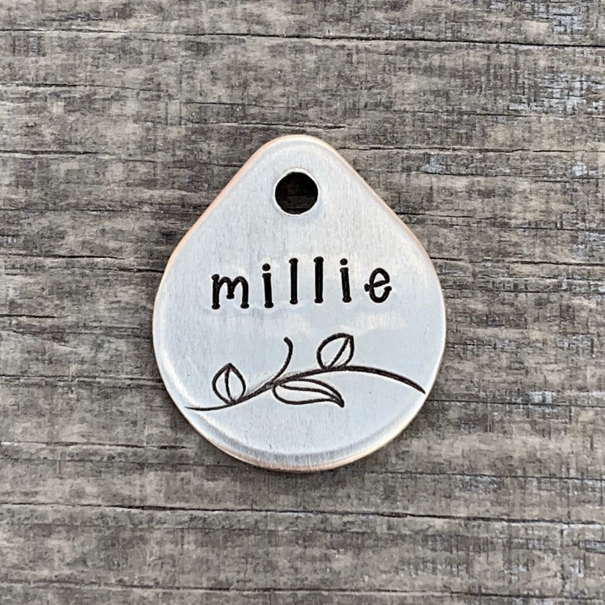 Mini Dog Tag Pet Tag Mini Vine Tag Personalized Dog Tag | Etsy
