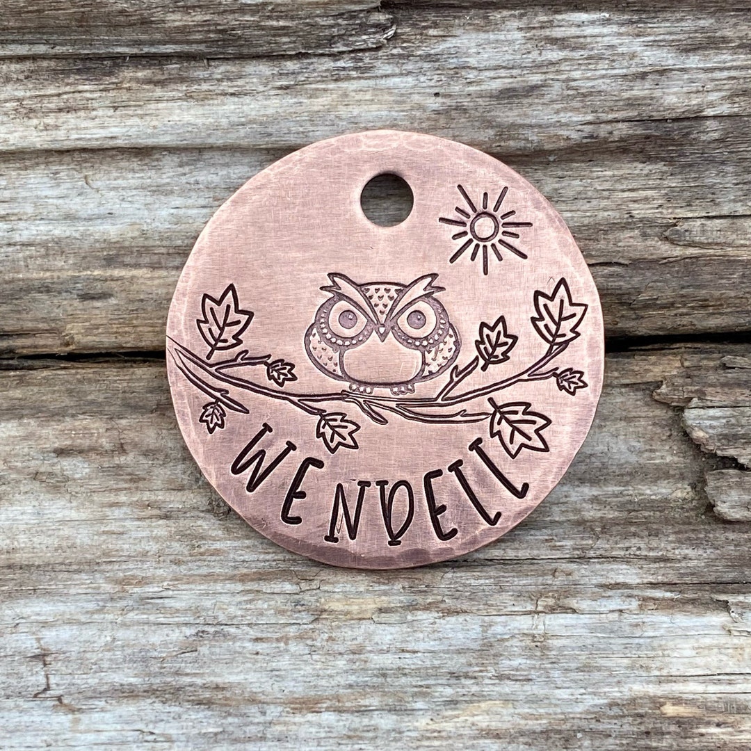Dog Tag, Dog Tags for Dogs, Hand Stamped, Pet ID Tag, Collar, Dog Tags ...