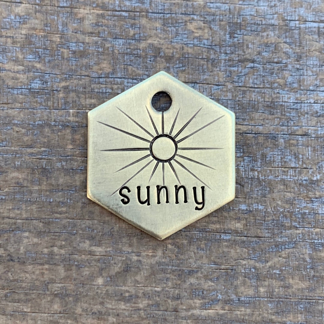 Pet ID Tag, Dog Tag, Dog Tags for Dogs, Dog Tags, Here Comes the Sun ...