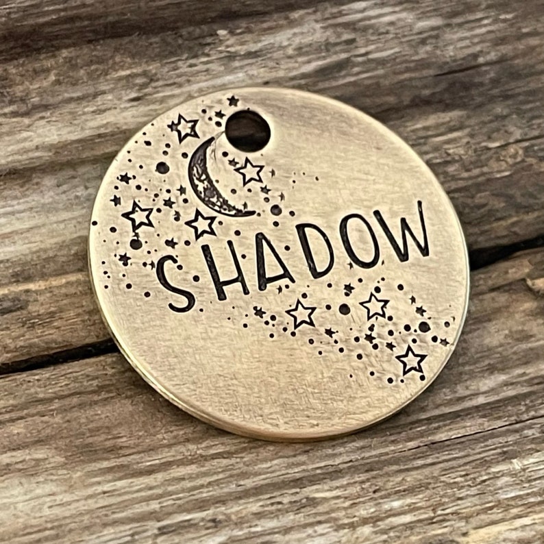 Stars Dog Tag, Personalized, Moon, Stars, Dog Tag, Dog Tag for Dogs ...