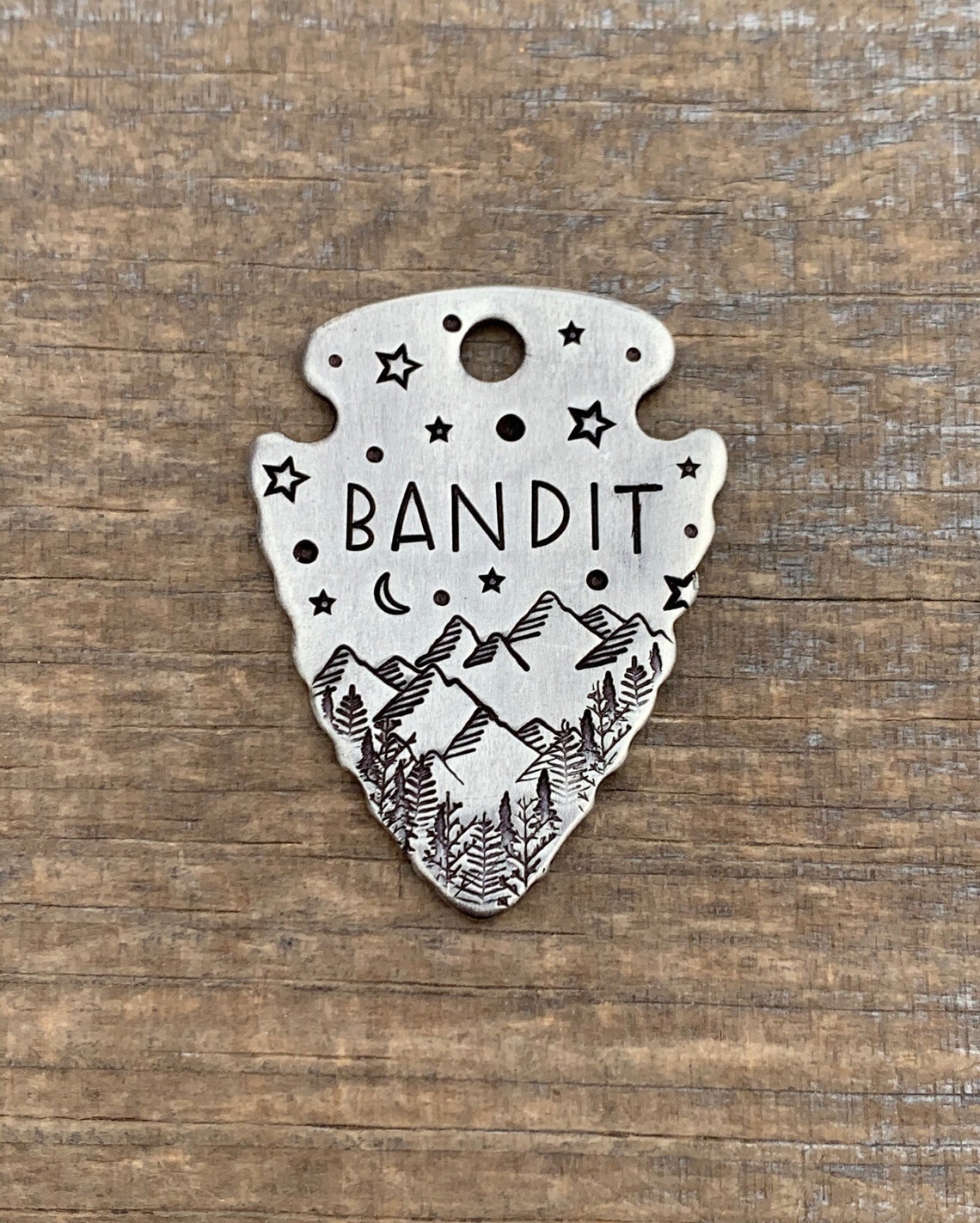 Dog Tag Dog Tag for Dogs Dog Tags Medium Arrowhead Bandit | Etsy