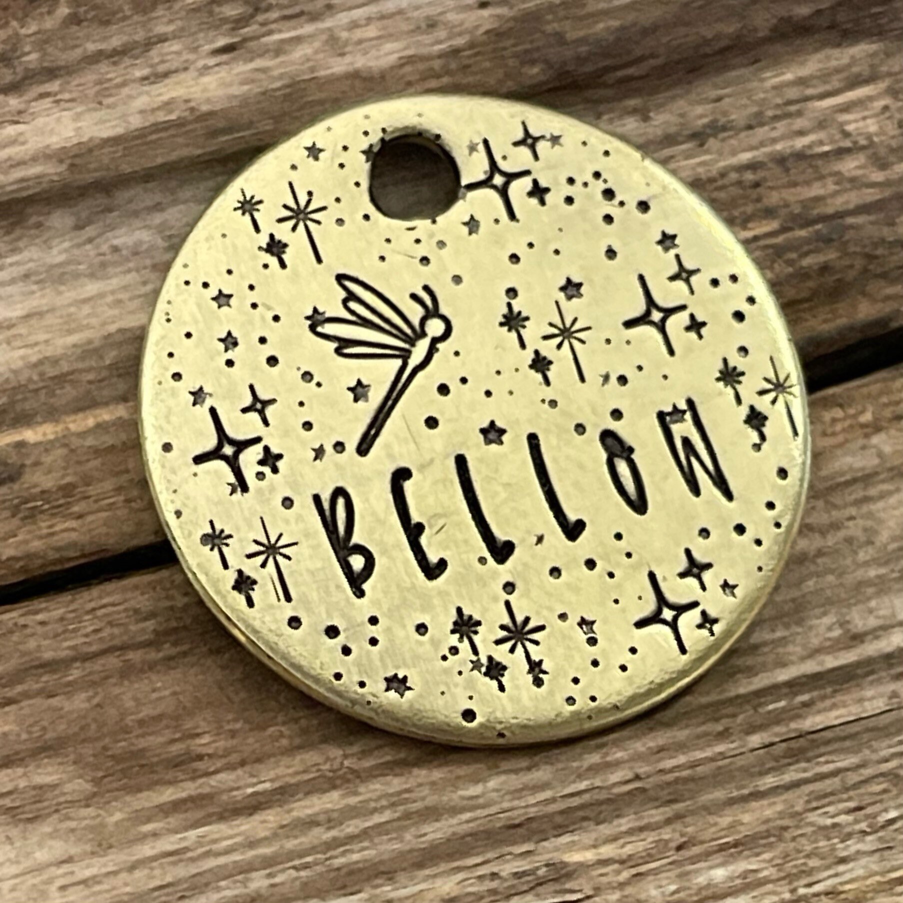 Pet ID Tag/hand Stamped Pet Tag/dog Tag for Dogs/collar Tag/stars ...