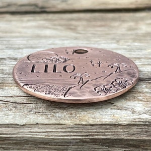 Dog Tags, Dog Tags for Dogs, Palm Trees, Pet ID Tag, Personalizable ...