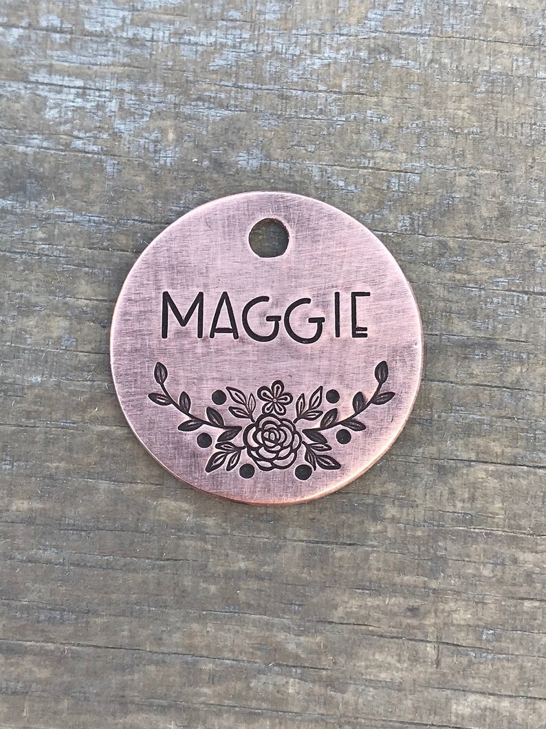 Dog Tag Personalized Rose Garden Dog Tags for Dogs Dog Tag | Etsy