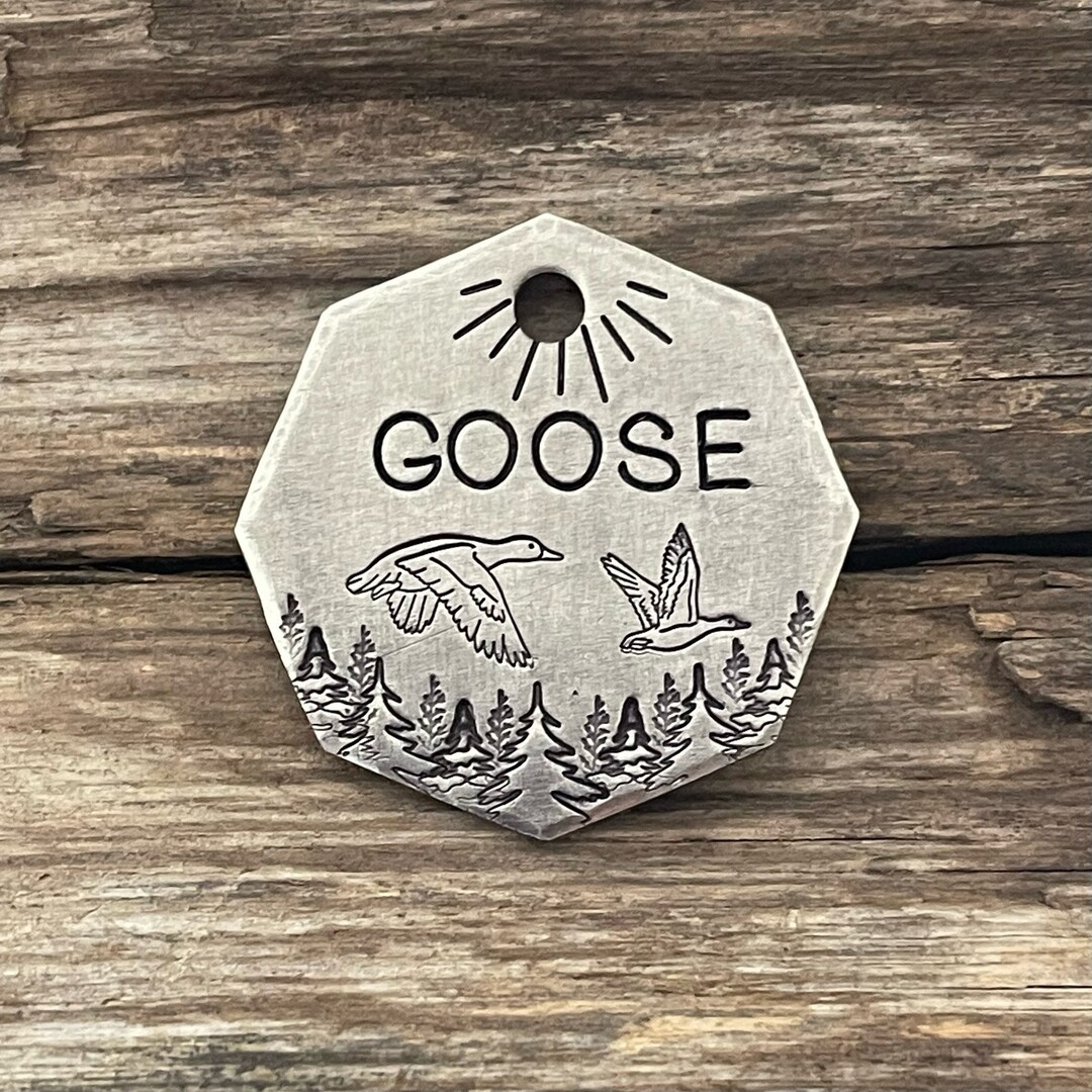 Goose Dog Tag, Dog Tags for Dogs, Pet Id Tag, Personalized, the ...