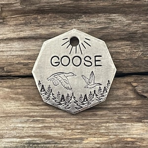Goose Dog Tag, Dog Tags for Dogs, Pet Id Tag, Personalized, Custom ID ...