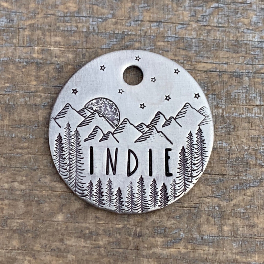 Dog Tag, Dog Tags for Dogs, Hand Stamped Pet ID Tag, Collar, Dog Tags ...