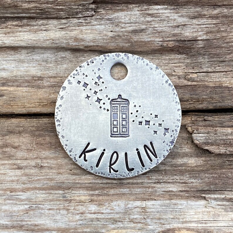 Dog Tag Dog Tags for Dogs Dog Tags Pet Id Tag the Tardis - Etsy
