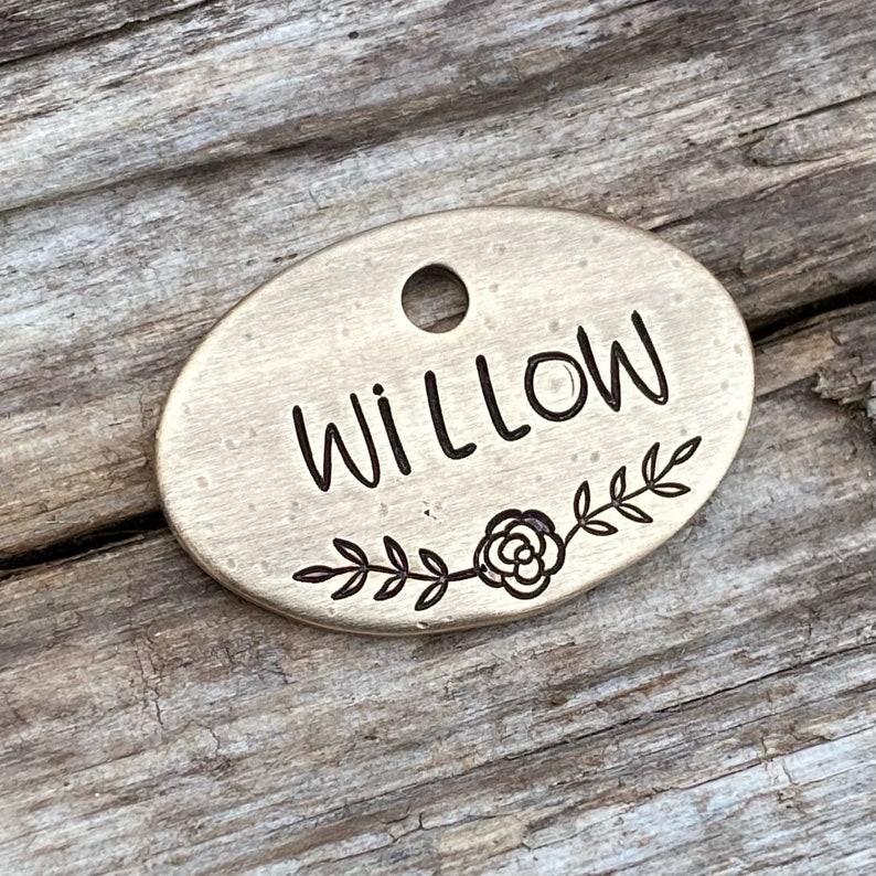 Mini Dog Tag Dog Tags for Dogs Oval Dog Tag Personalized | Etsy