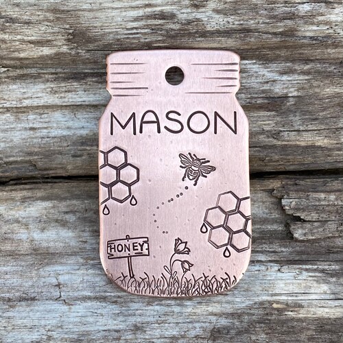 Dog Tag for Dogs Oblong Dog Tag Custom Pet ID Personalized | Etsy