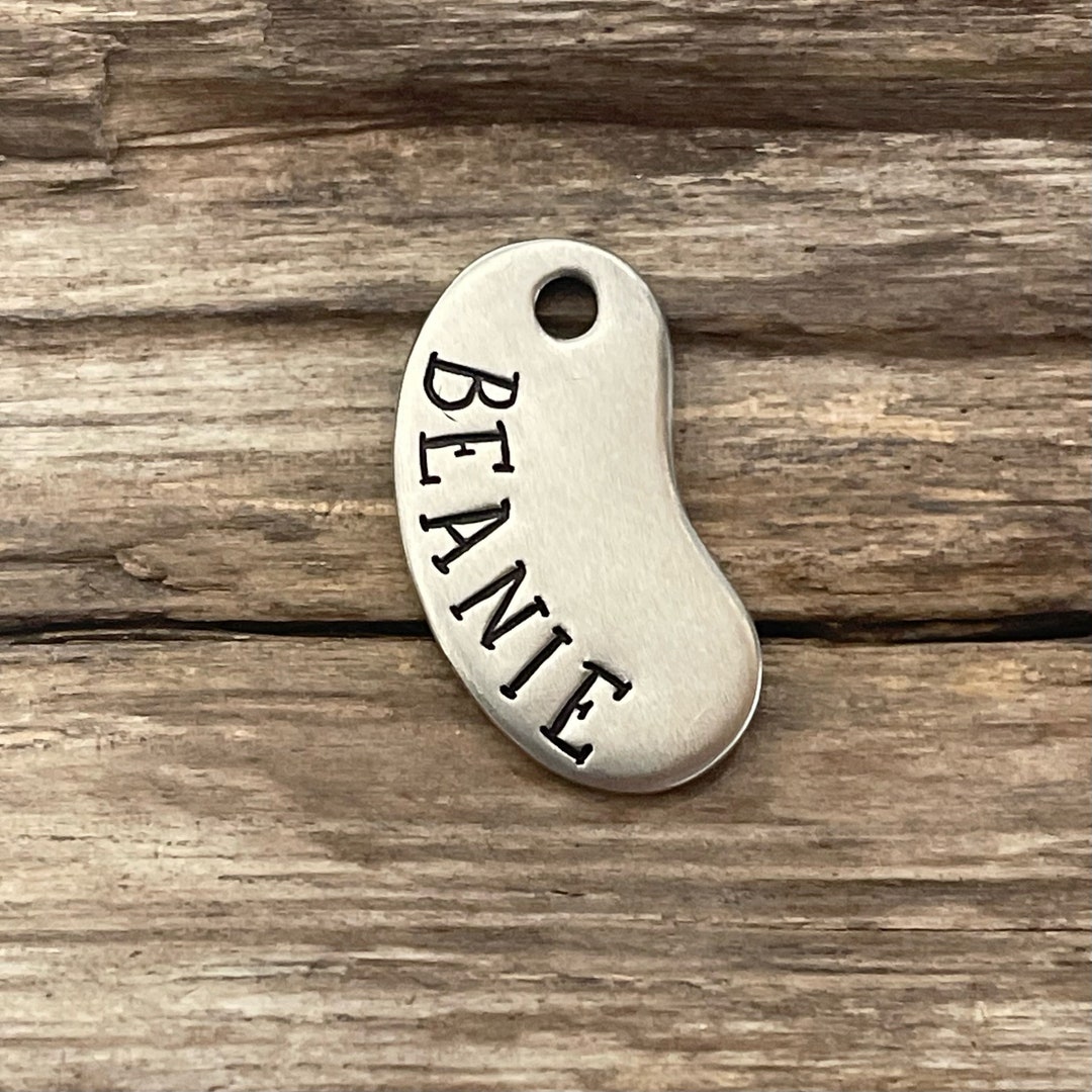 Mini Dog Tag for Dogs, the Bean, Dog Tag, Kidney Bean, Personalized ...
