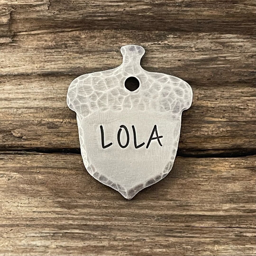 Acorn Dog Tag, Fall Pet Tag, Dog Tags for Dogs, Oak, Personalized Dog ...