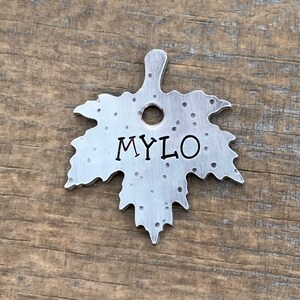 Dog Tag, Maple Leaf, Dog Tags for Dogs, Personalized Dog Tag, Pet Id ...