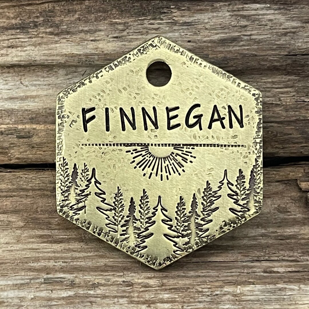 Dog Tags for Dogs, Dog Tag, Dog Tags, Pet Id Tag, Sunrise Forest ...