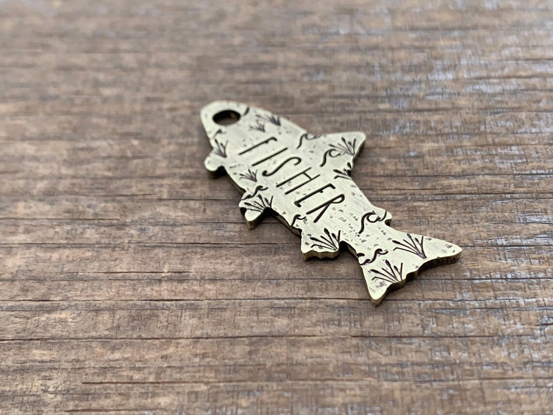 Dog Tag Dog Tags for Dogs Fish Shaped Dog Tag Personalized | Etsy