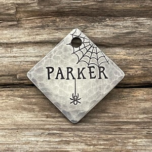 Spider Web Dog Tag, Dog Tags for Dogs, Dog Tags, the Weaver, Pet Id Tag ...