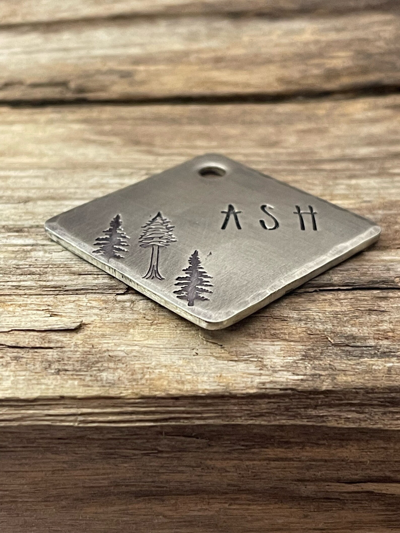 Redwood and Pines Tree Dog Tag Dog Tags for Dogs Dog Tags - Etsy