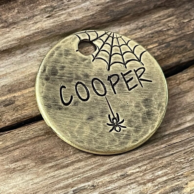 Dog Tag Dog Tags for Dogs Dog Tags the Weaver Spider Dog - Etsy