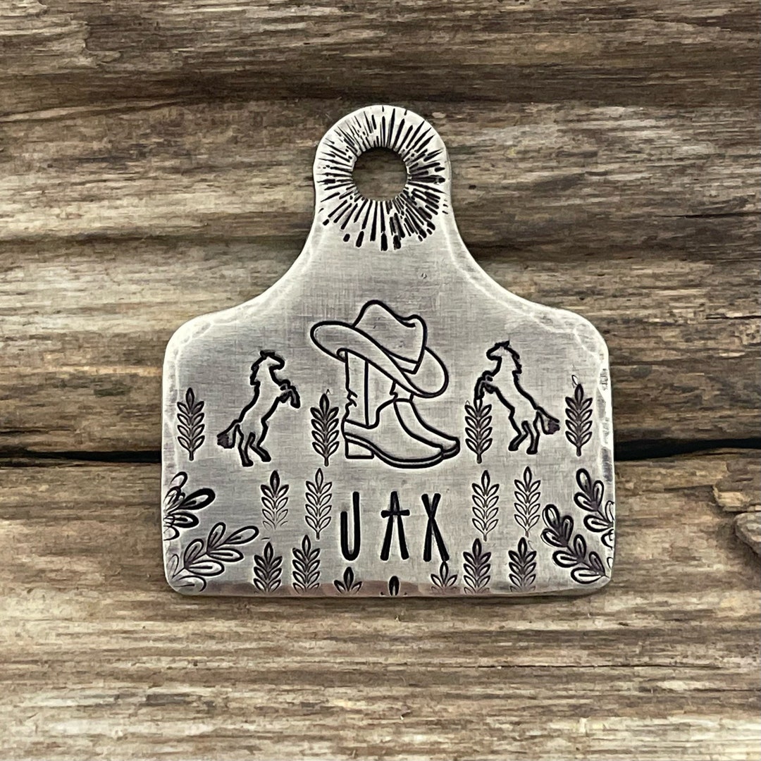 Dog Tag, Dog Tag for Dogs, Dog ID, Special Cut Cow Tag, Hat, Horse ...