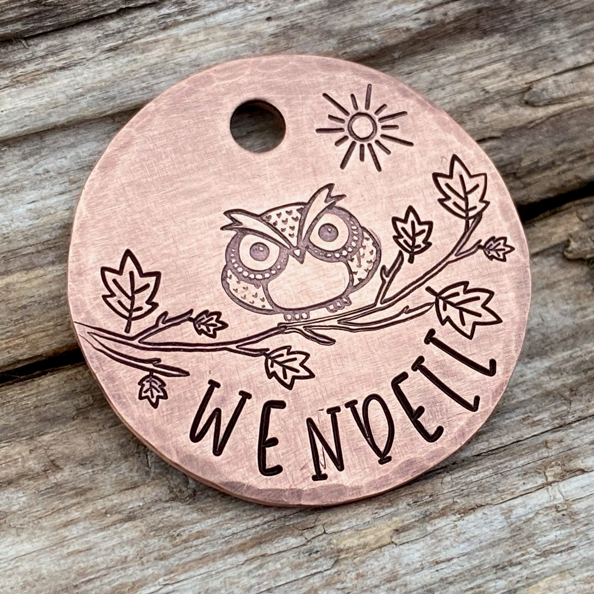 Dog Tag Dog Tags for Dogs Hand Stamped Pet ID Tag Collar | Etsy