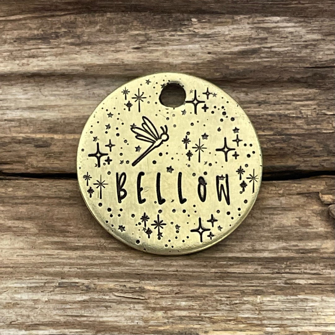 Pet ID Tag/hand Stamped Pet Tag/dog Tag for Dogs/collar Tag/stars ...