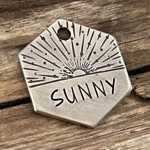 Dog Tag, Dog Tags for Dogs, Mountain, Sun, Dog Tag, Jasper's Sunrise ...